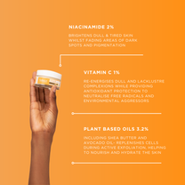 Pure Glow Brightening Night Cream | Vitamin C & Niacinamide Moisturiser ...